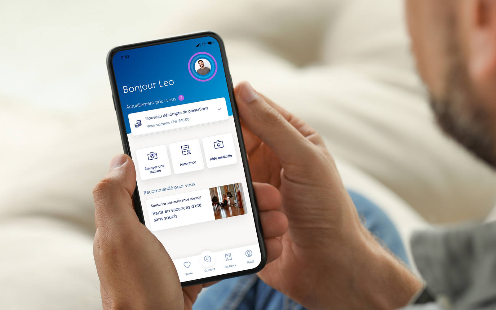 Appli myCSS – portail client de la CSS
