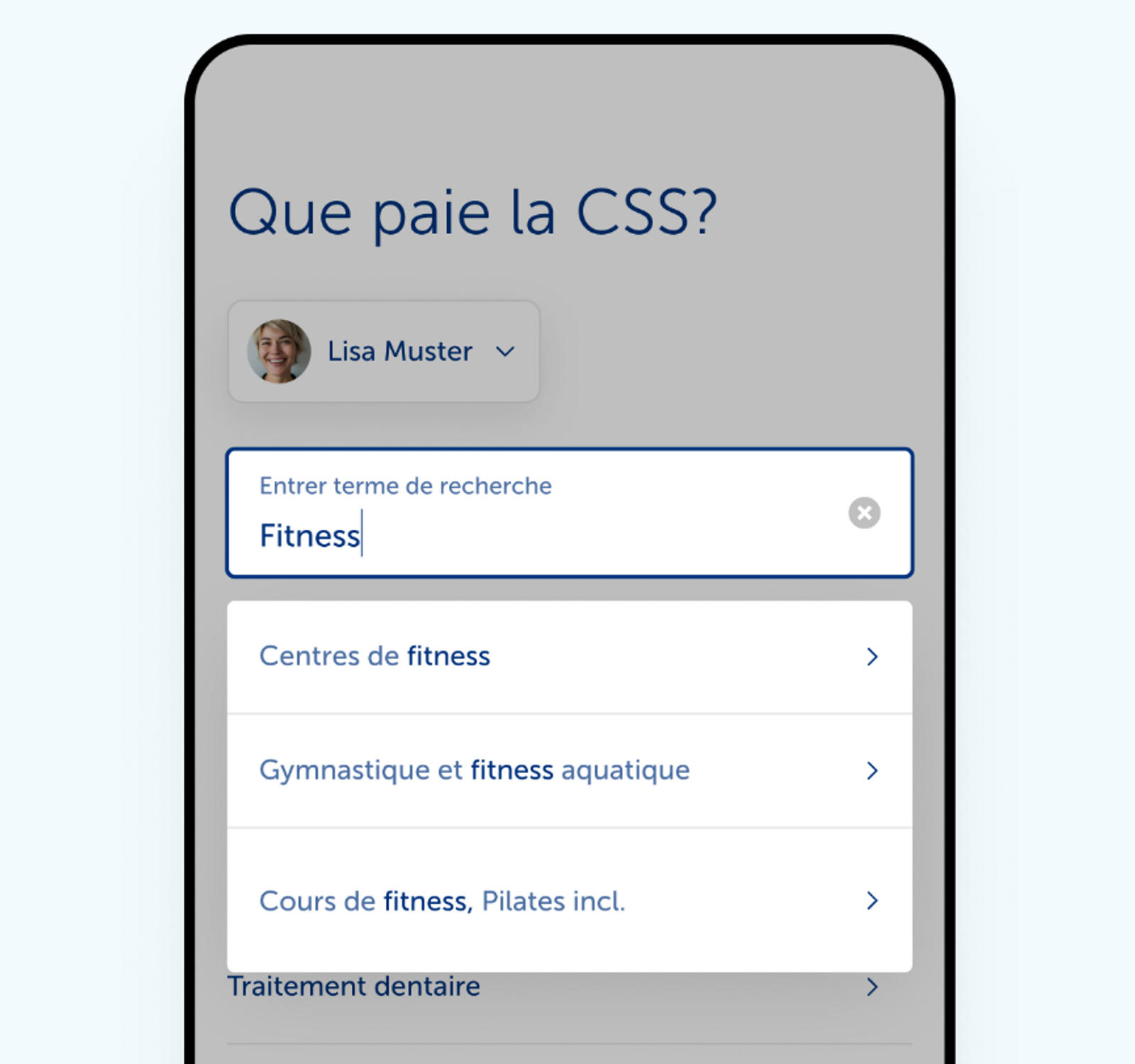 Appli myCSS – portail client de la CSS