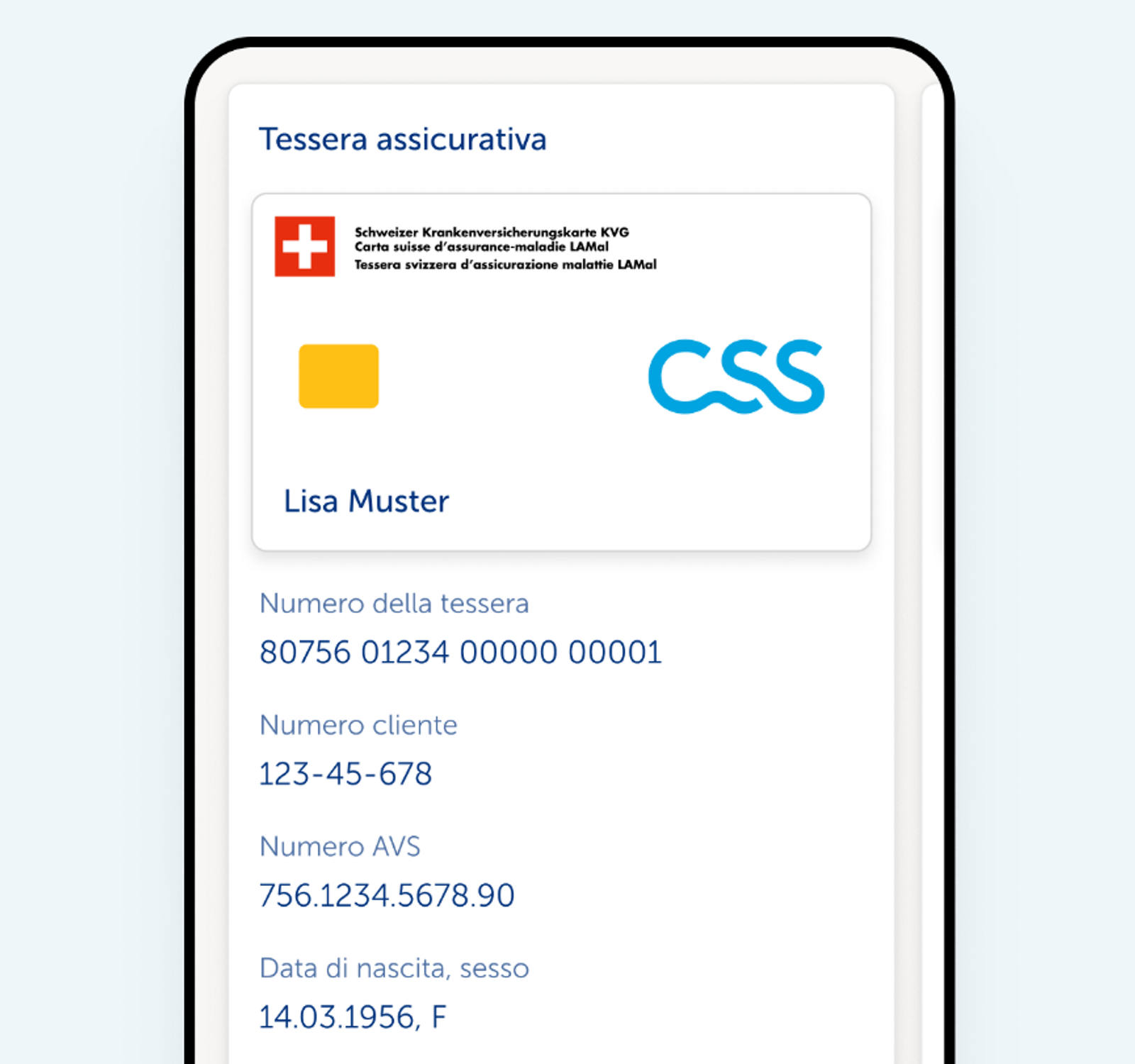 App myCSS – portale clienti della CSS