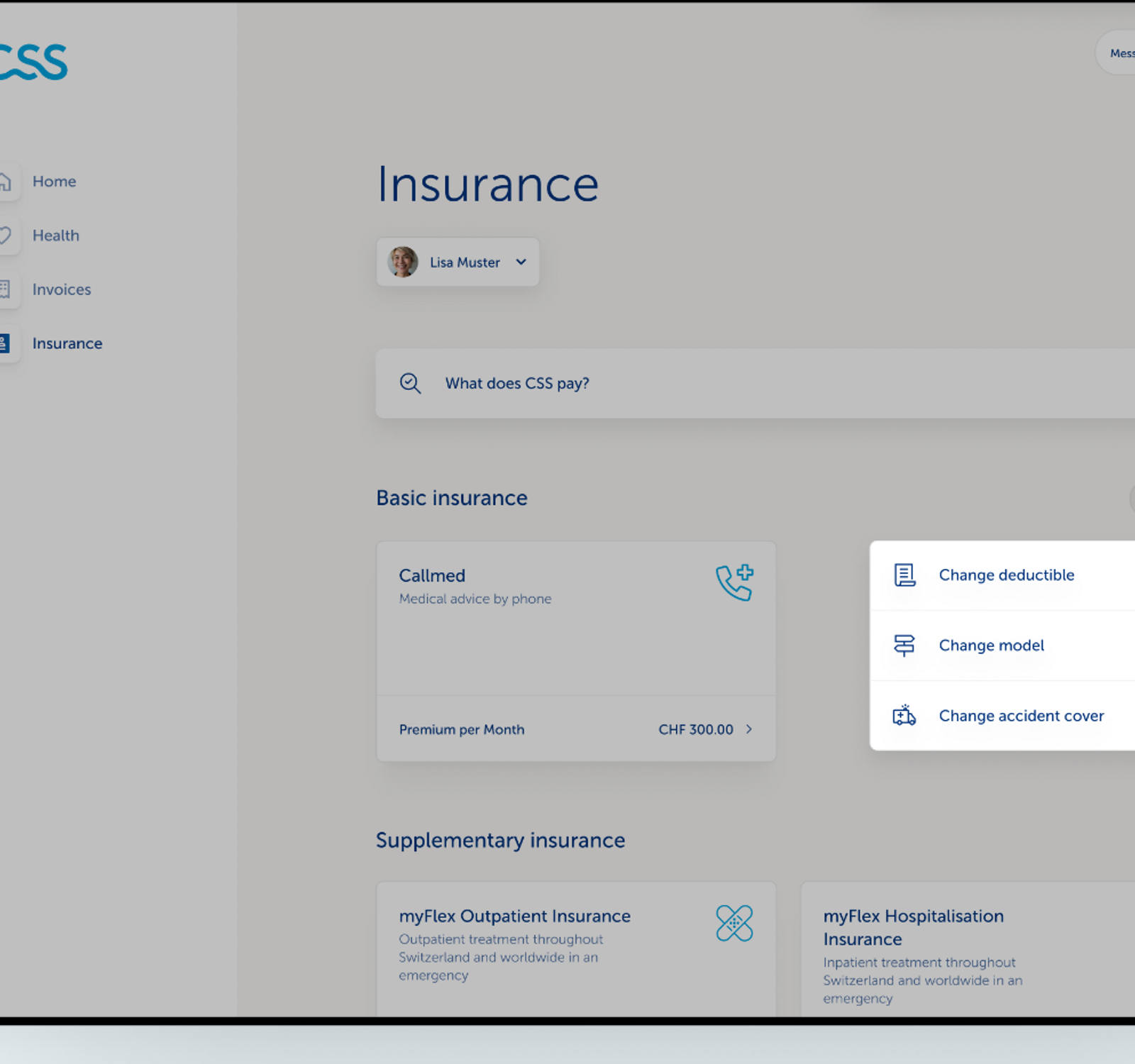 myCSS – client portal from CSS